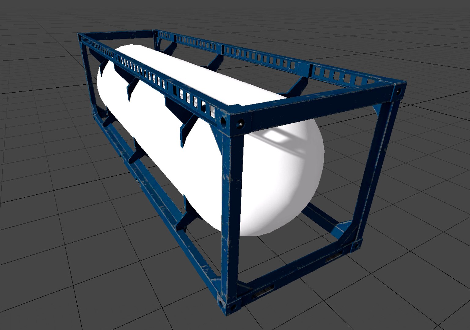 Compressed Gas Tank Cargo 3D Model - TurboSquid 1417438