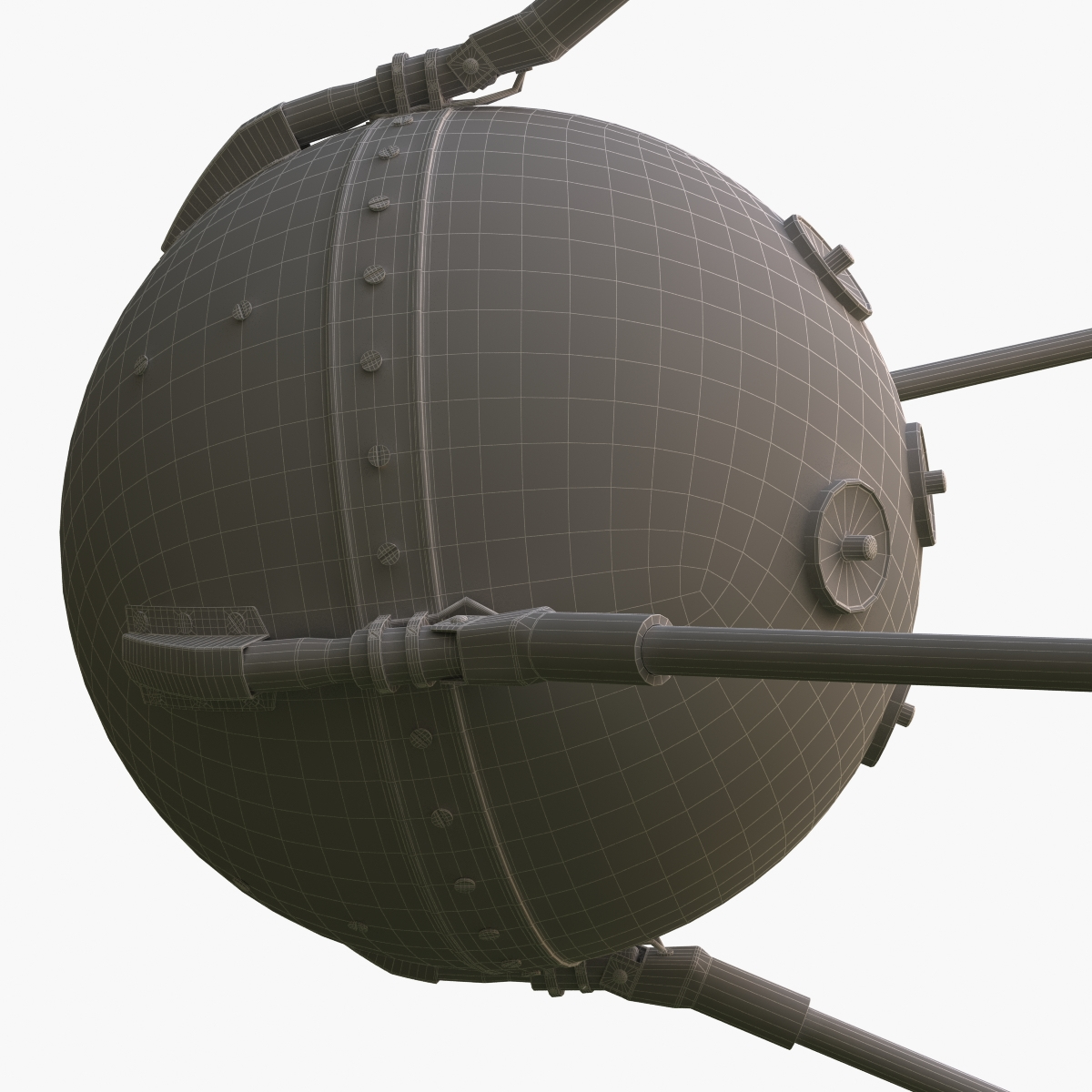 3d sputnik 1 model
