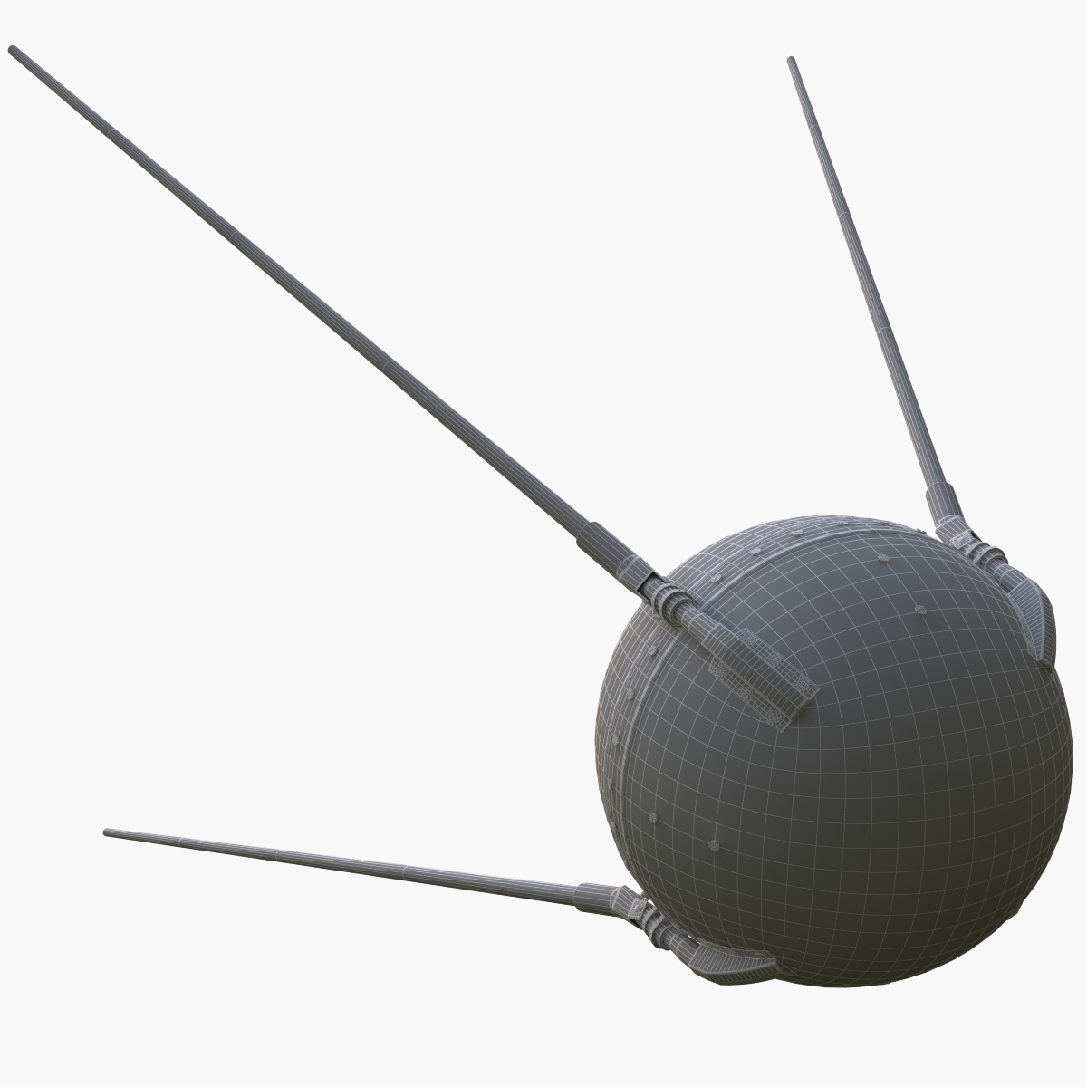 3d sputnik 1 model
