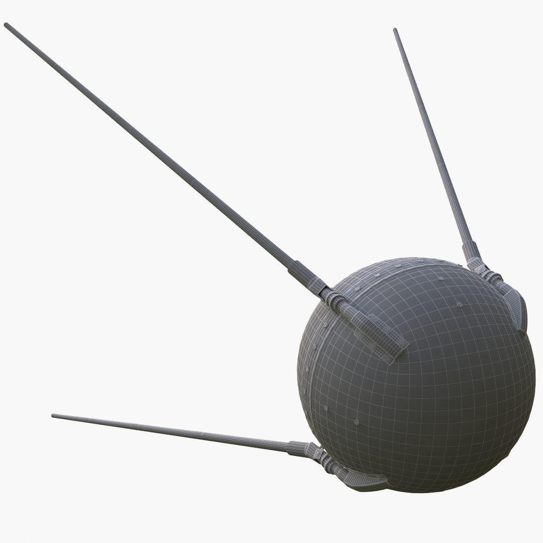 3d Sputnik 1 Model