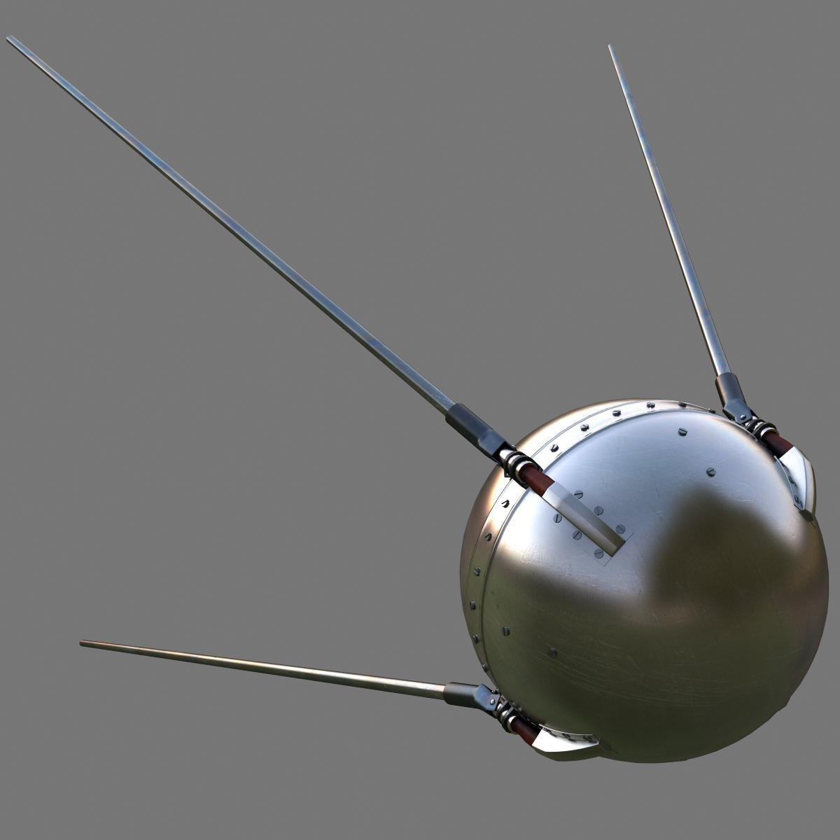 3d sputnik 1 model