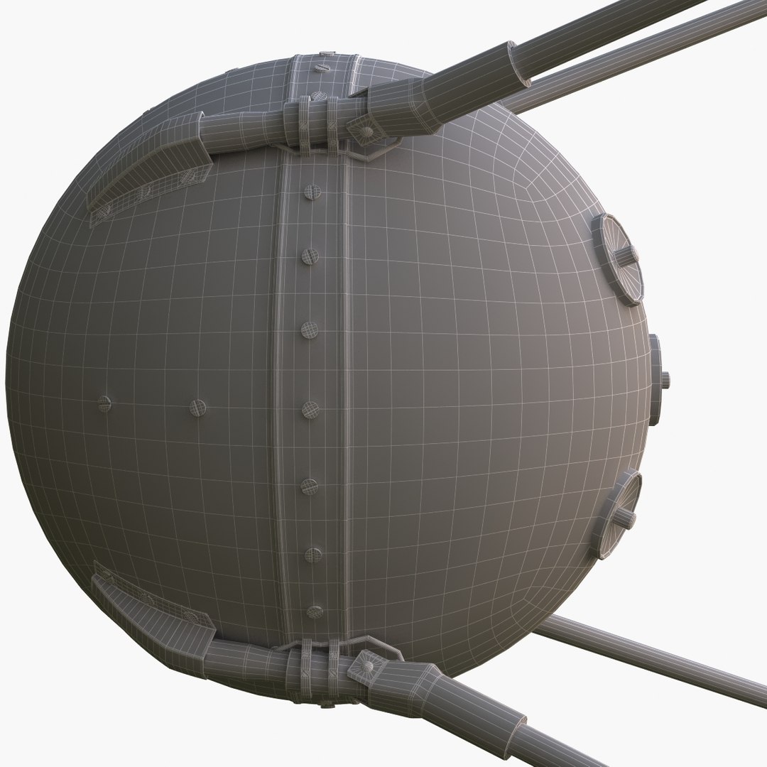 3d Sputnik 1 Model