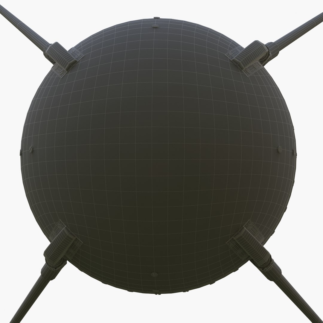 3d Sputnik 1 Model