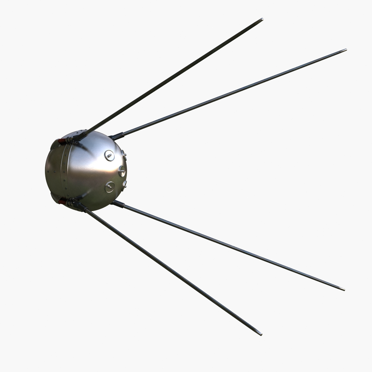 3d sputnik 1 model