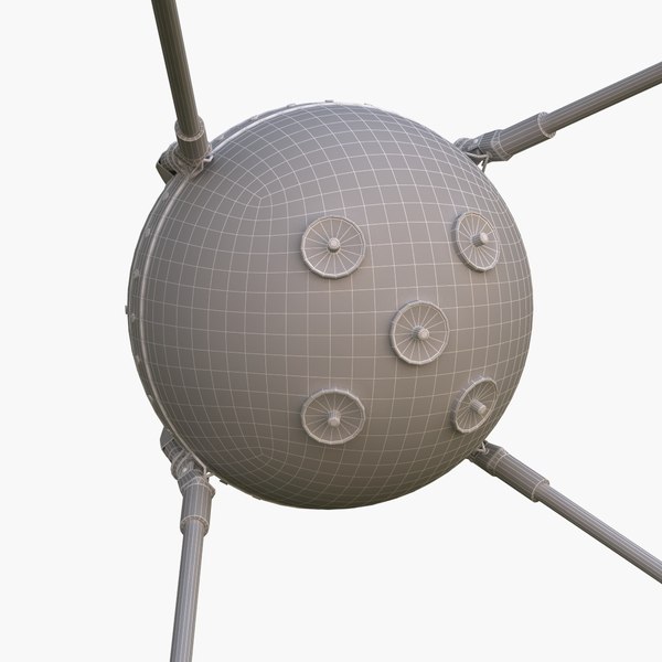 3d sputnik 1 model