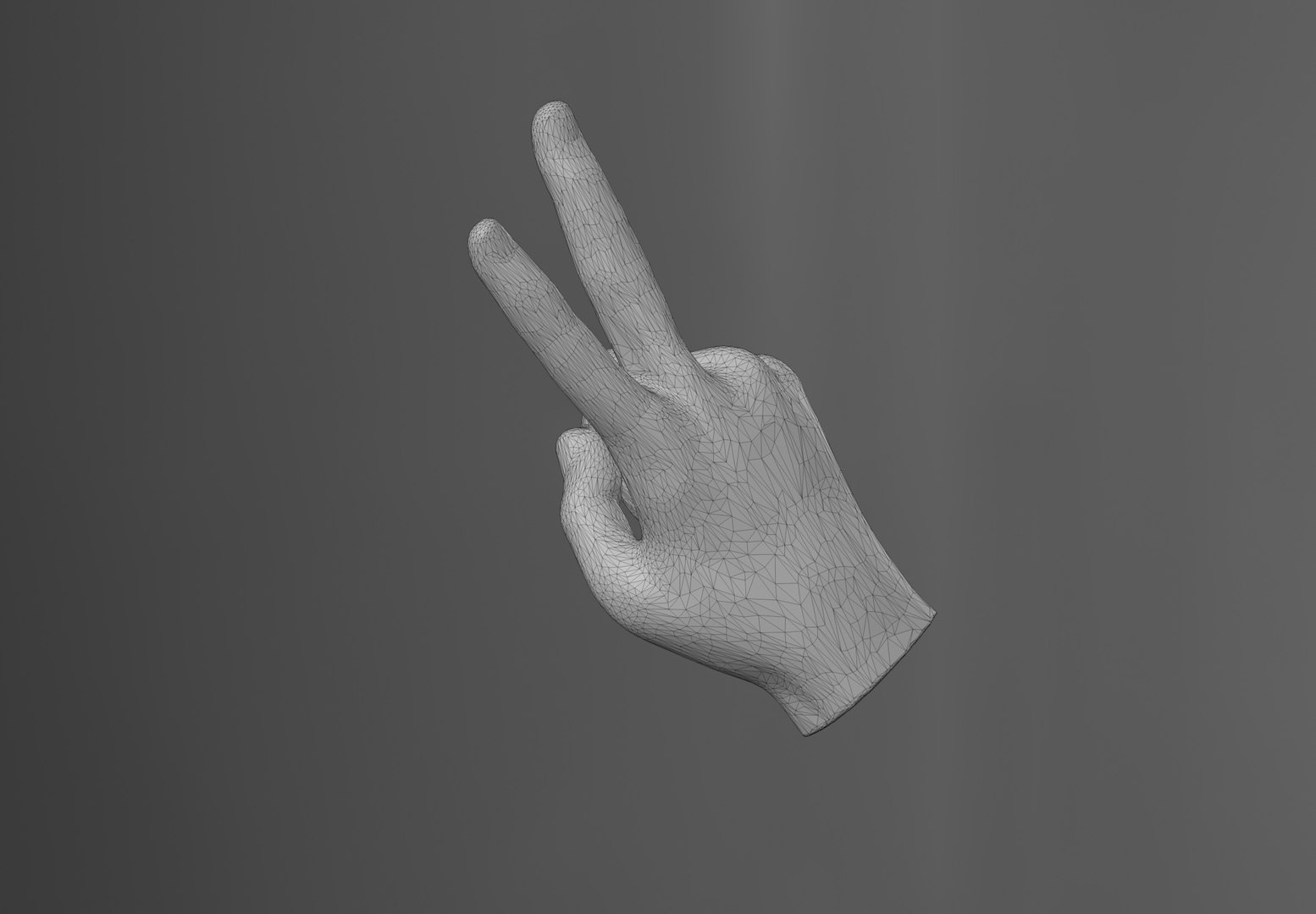 Peace Hand Sign 3D Model - TurboSquid 1996692