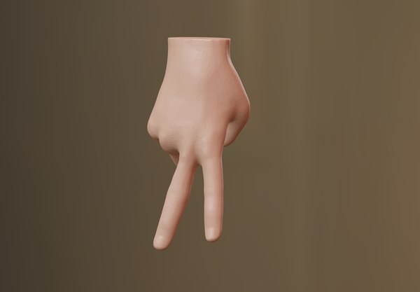 Peace Hand Sign 3D model 3D model - TurboSquid 1996692