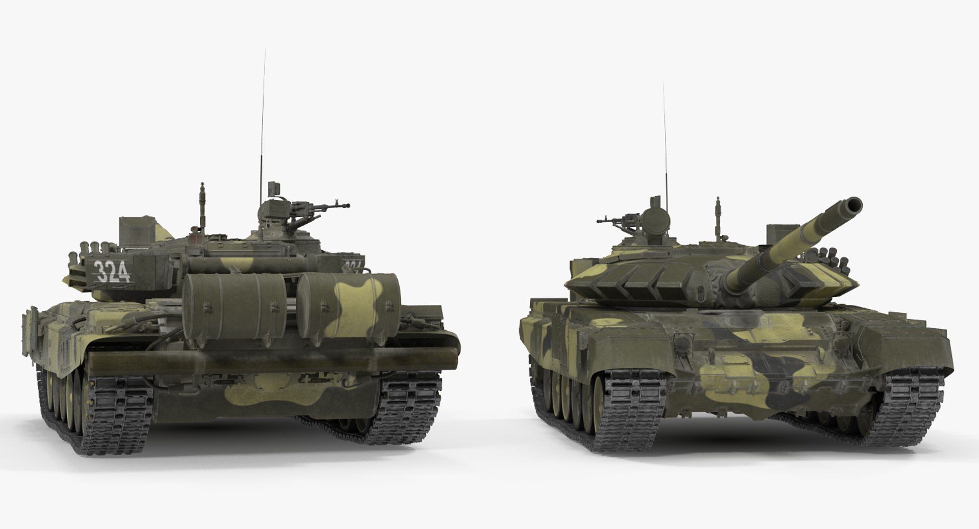 3D rigged russian tanks model - TurboSquid 1206764