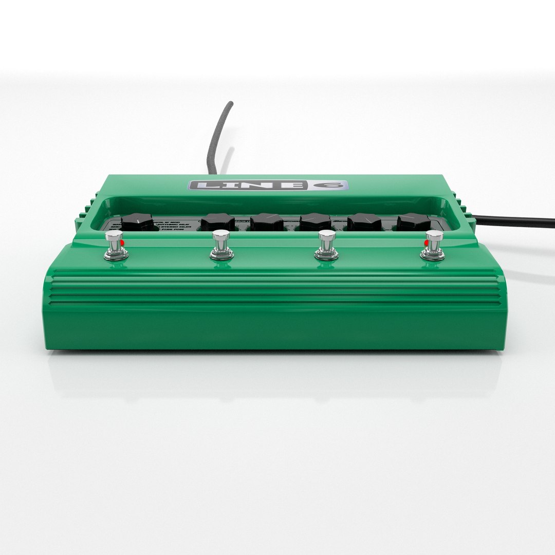 Line 6 Delay Guitar Pedal model - TurboSquid 2172026