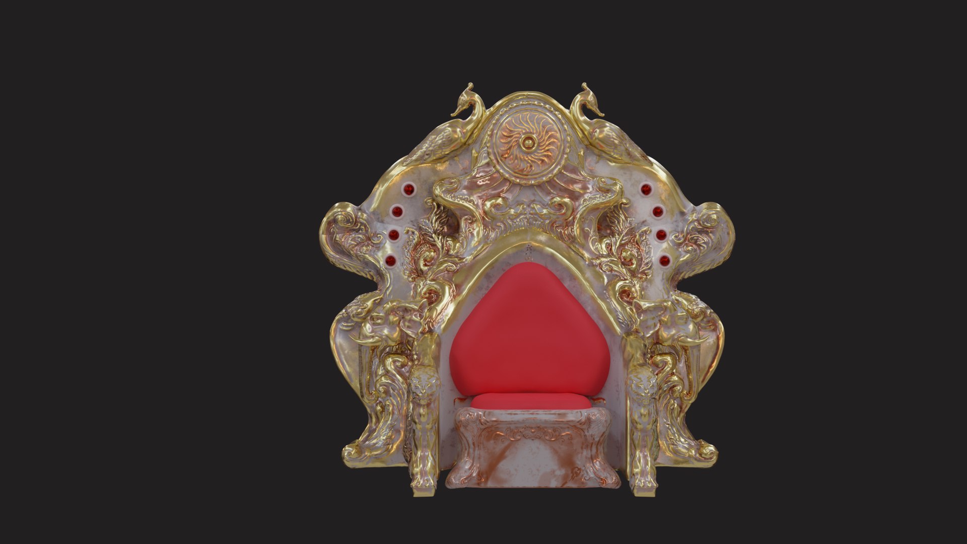 Ancient Throne 3D - TurboSquid 2246181