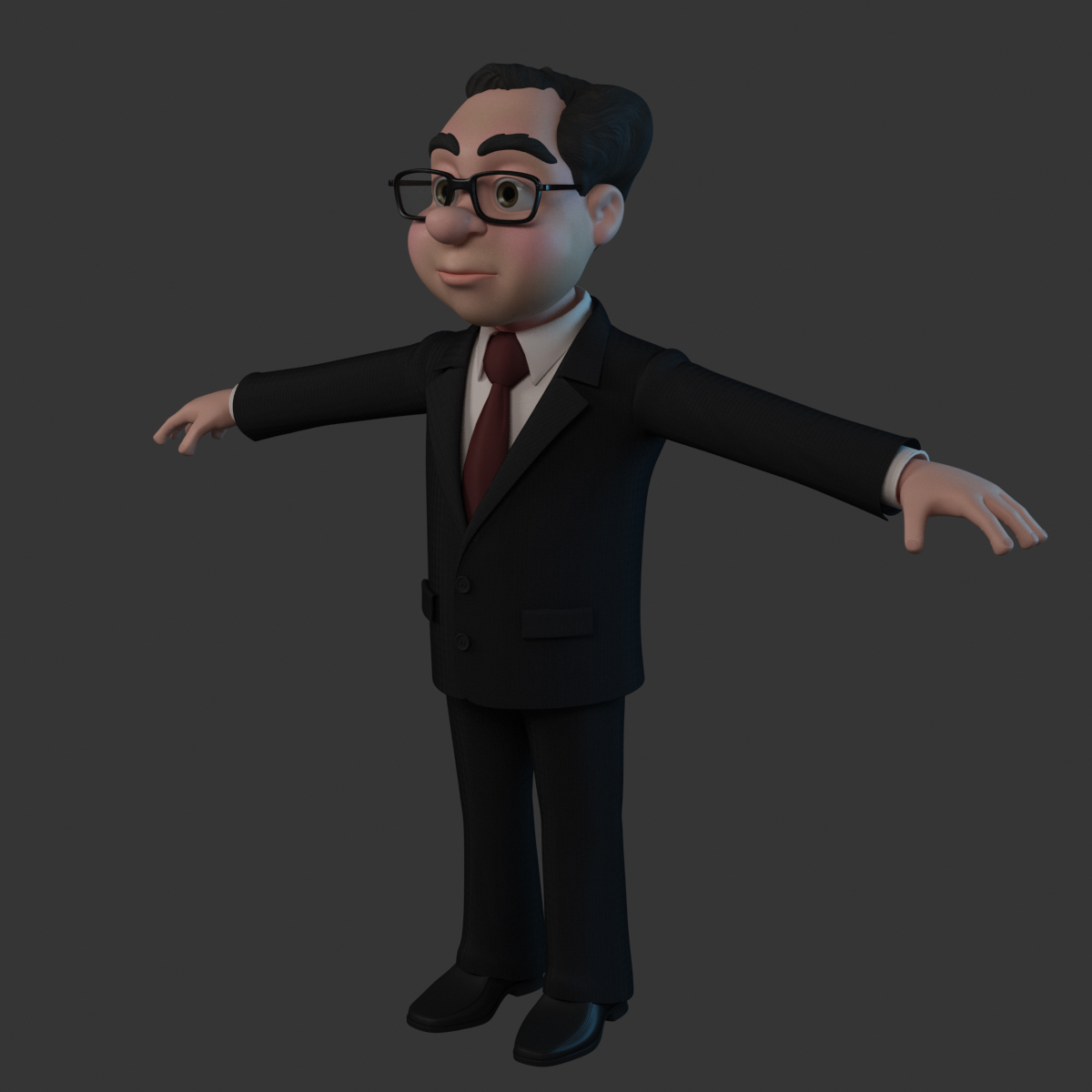 3ds max man cartoon
