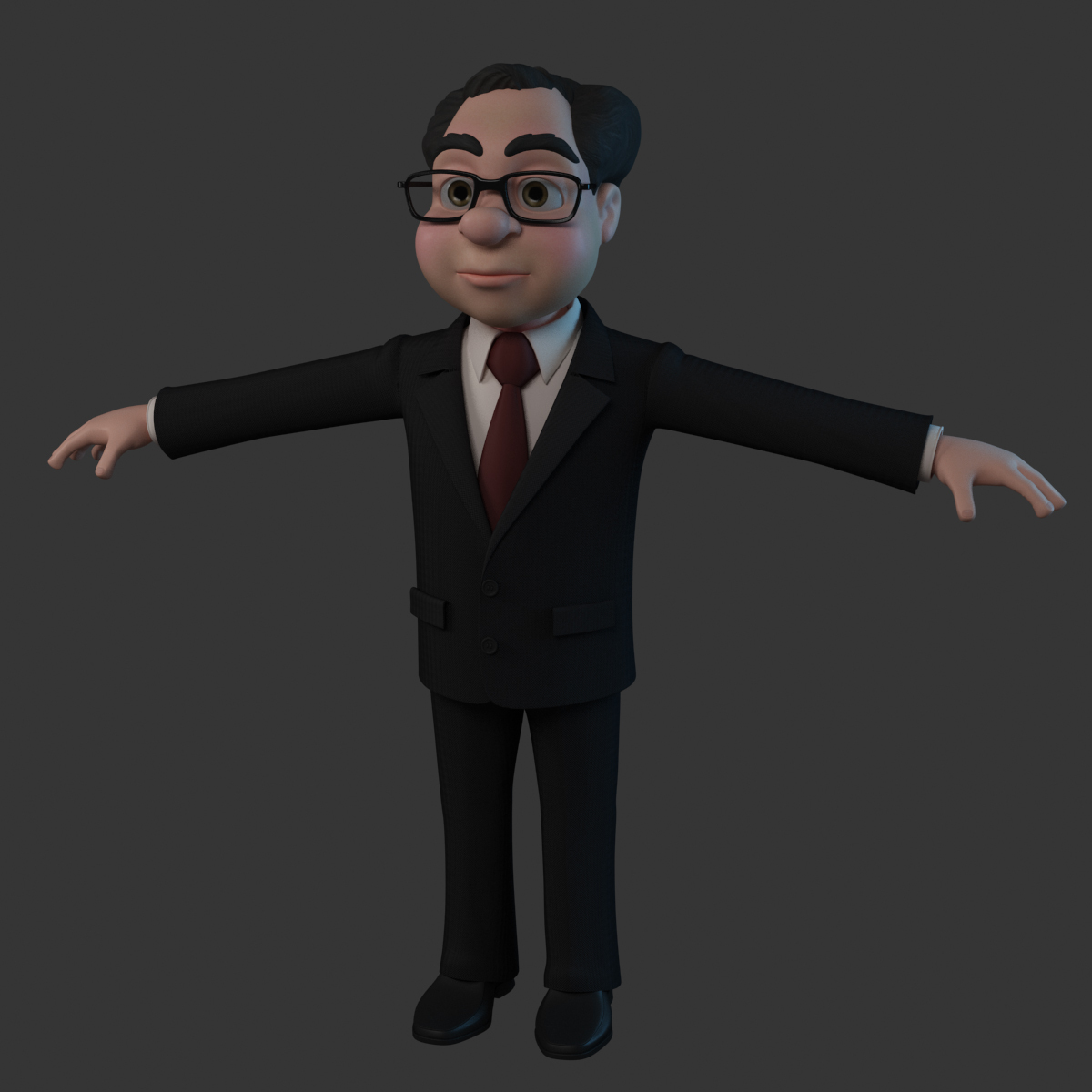 3ds max man cartoon