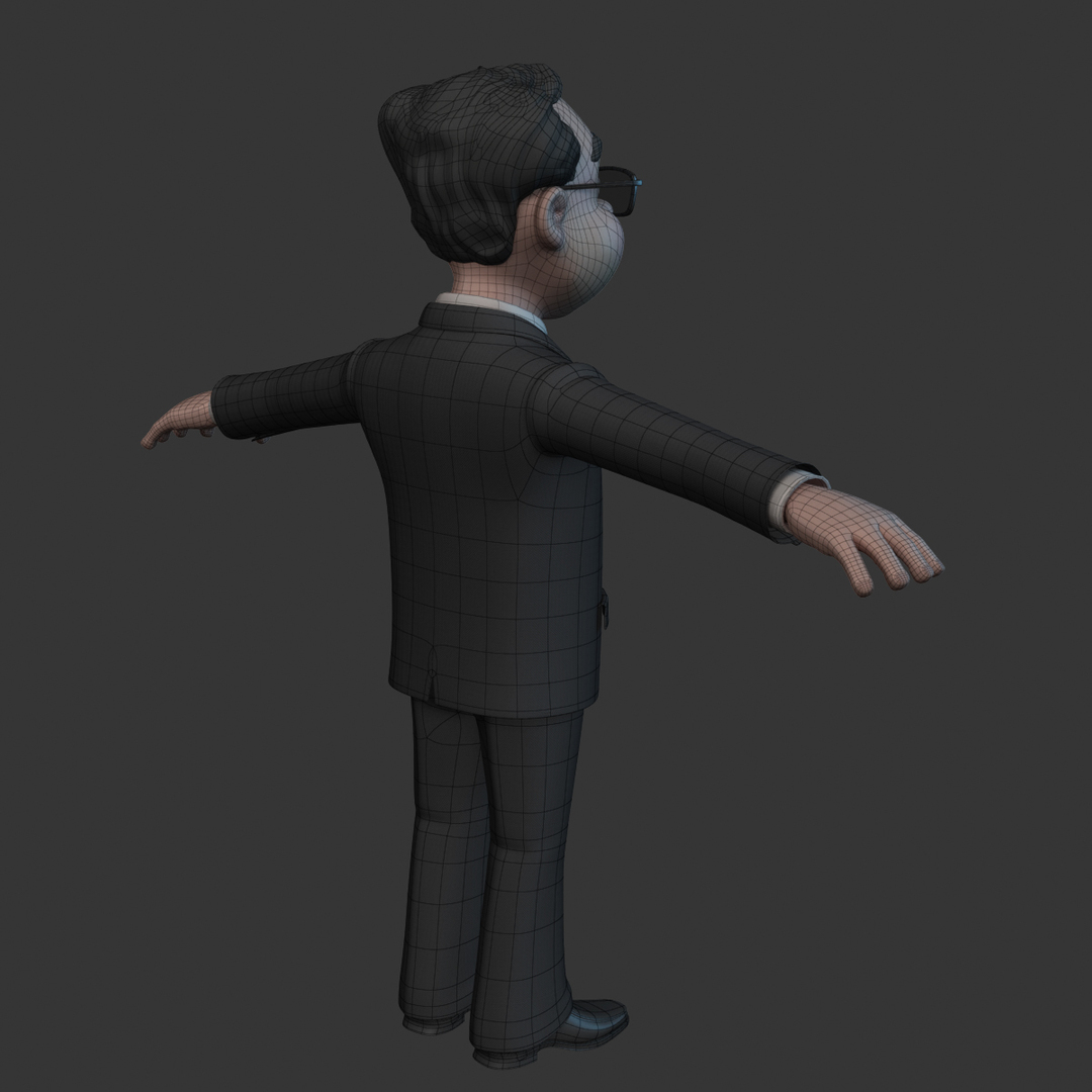 3ds max man cartoon