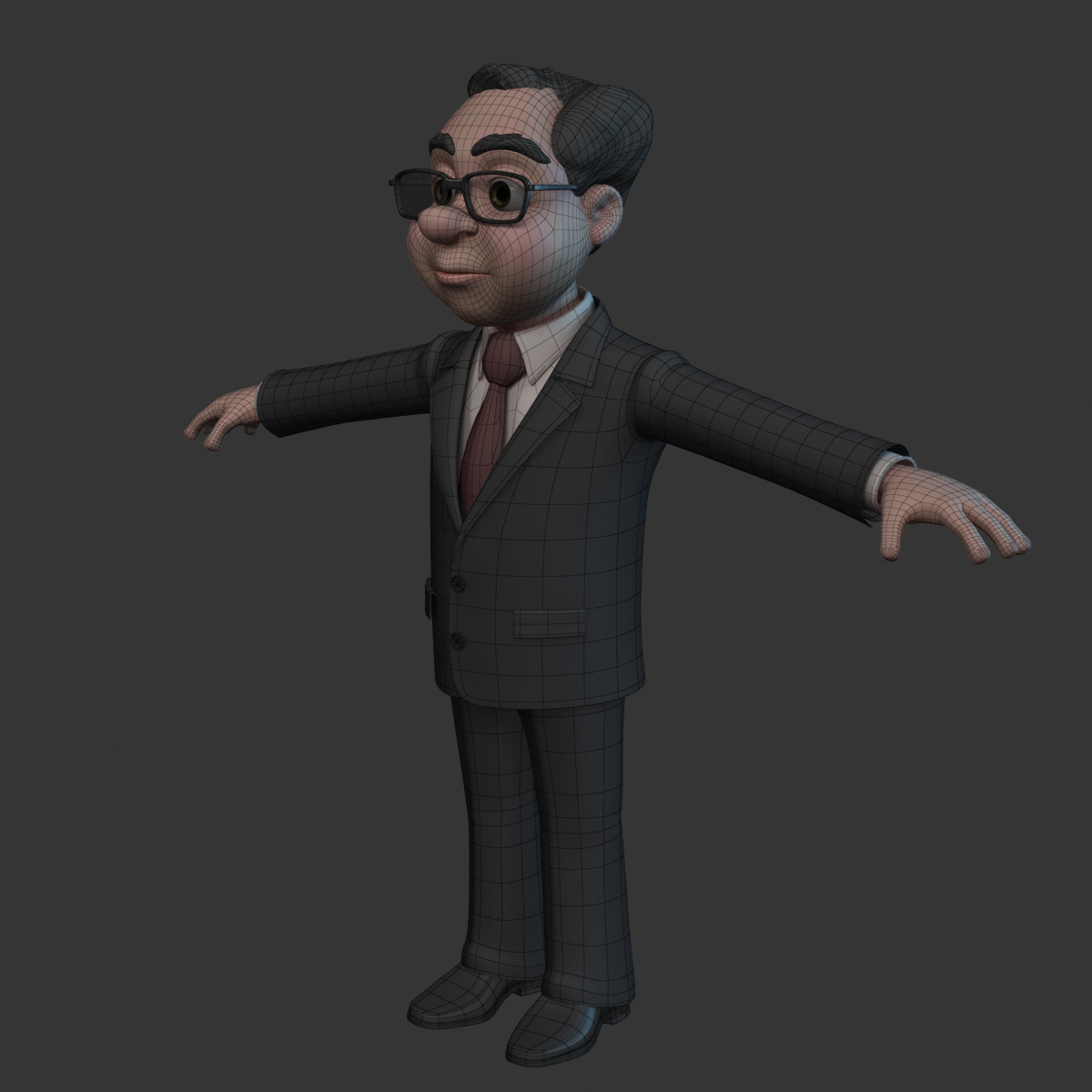 3ds max man cartoon