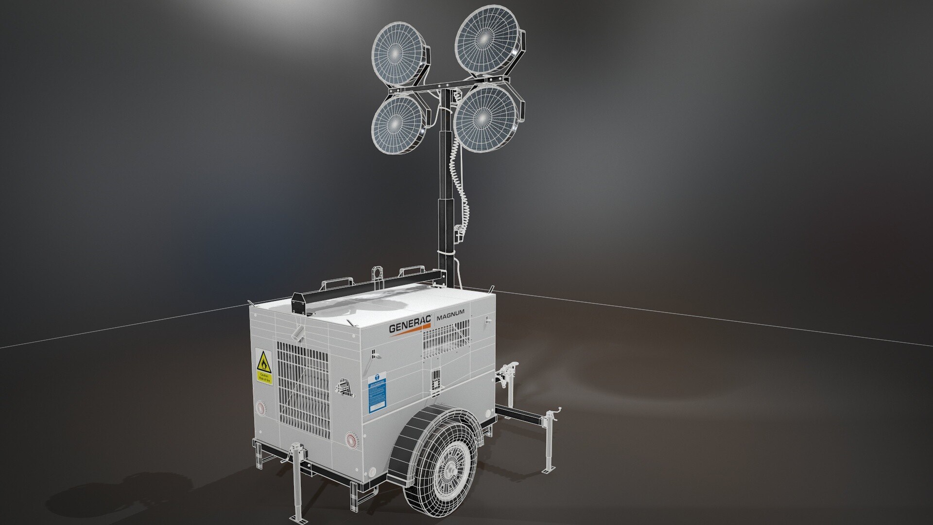 3D Light Tower Model - TurboSquid 1439484