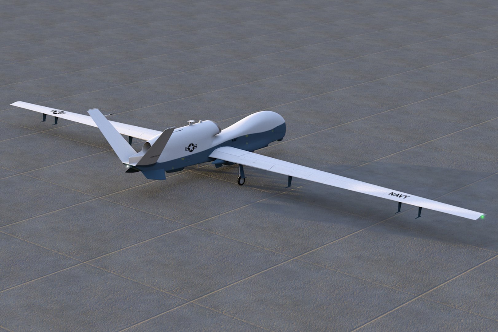 Mc-4q Triton Unmanned Drone C4d
