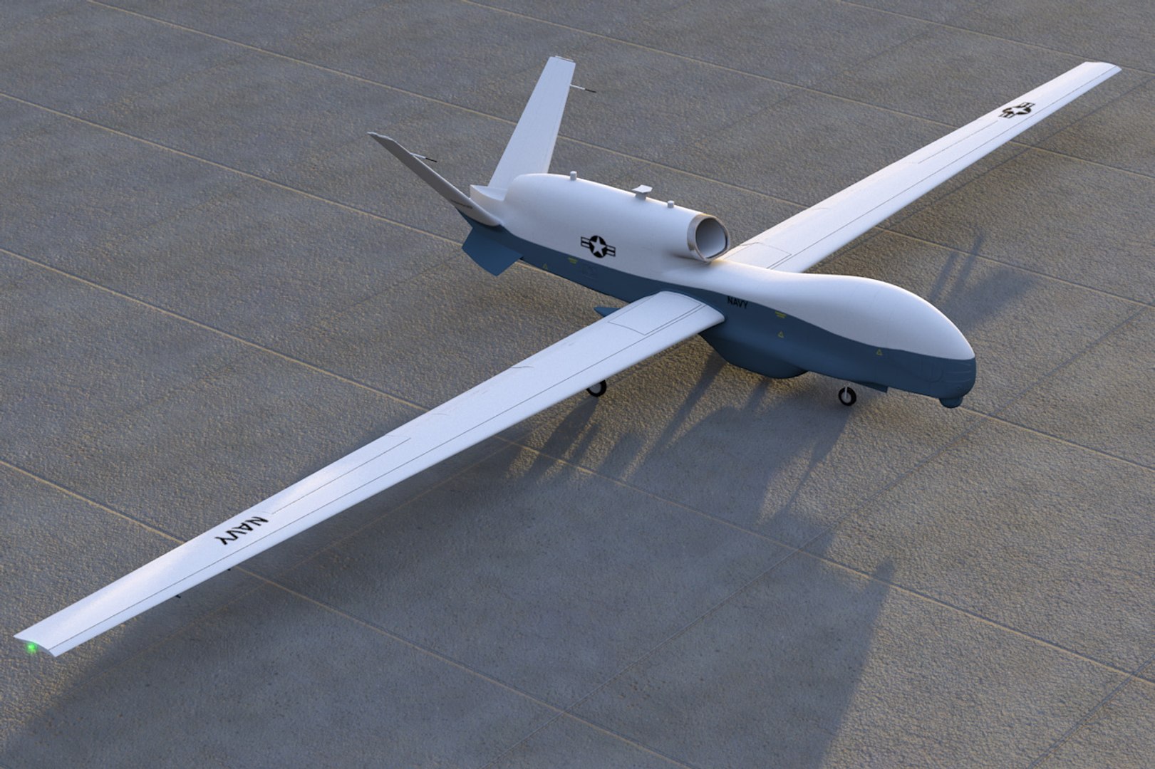 Mc-4q Triton Unmanned Drone C4d