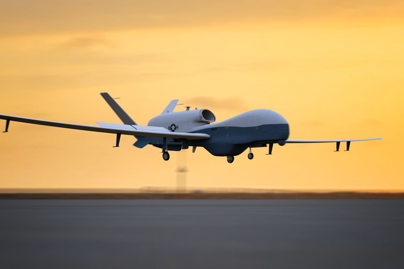Mc-4q Triton Unmanned Drone C4d