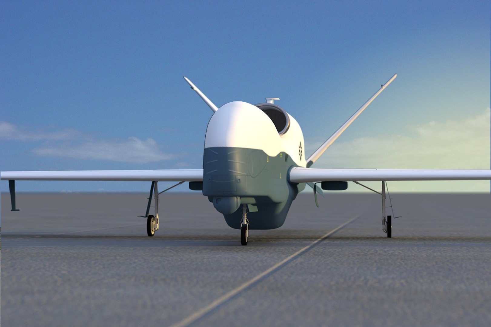 Mc-4q Triton Unmanned Drone C4d