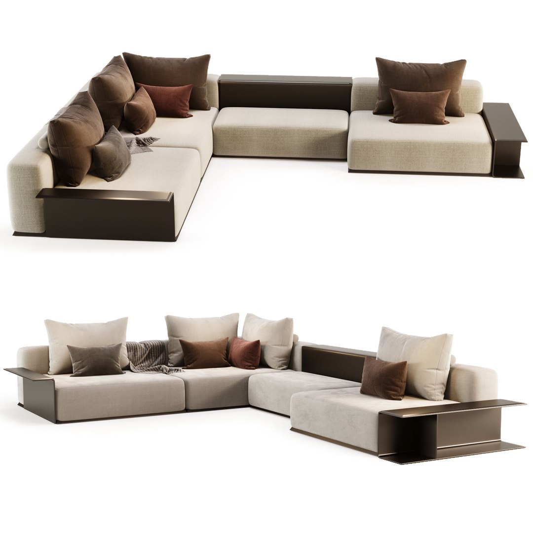 3D Model Westside Sofa Poliform - TurboSquid 2103061