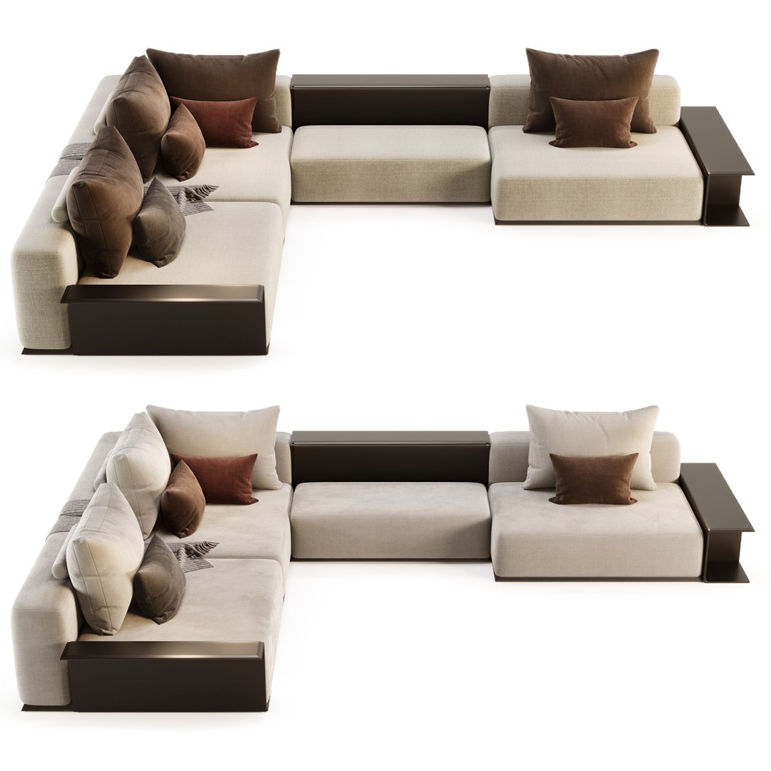 3D Model Westside Sofa Poliform - TurboSquid 2103061