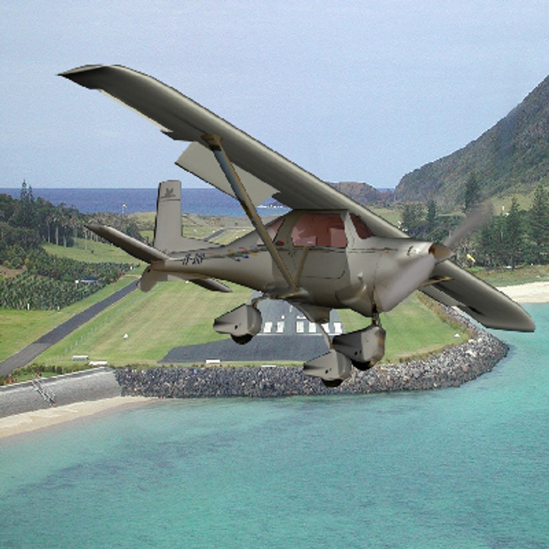 australian jabiru aircraft aviation 3d model