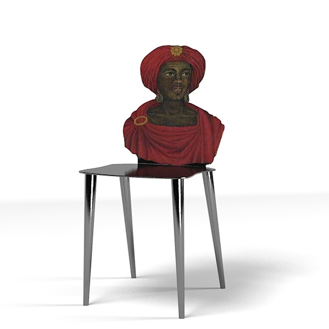 3d model arab dining chair