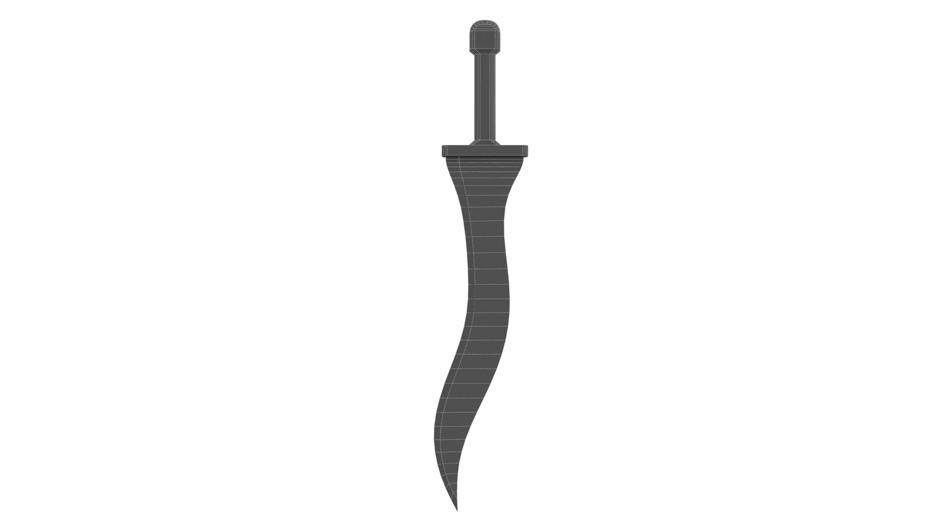 Curved Sword 2 3D Model - TurboSquid 2048902