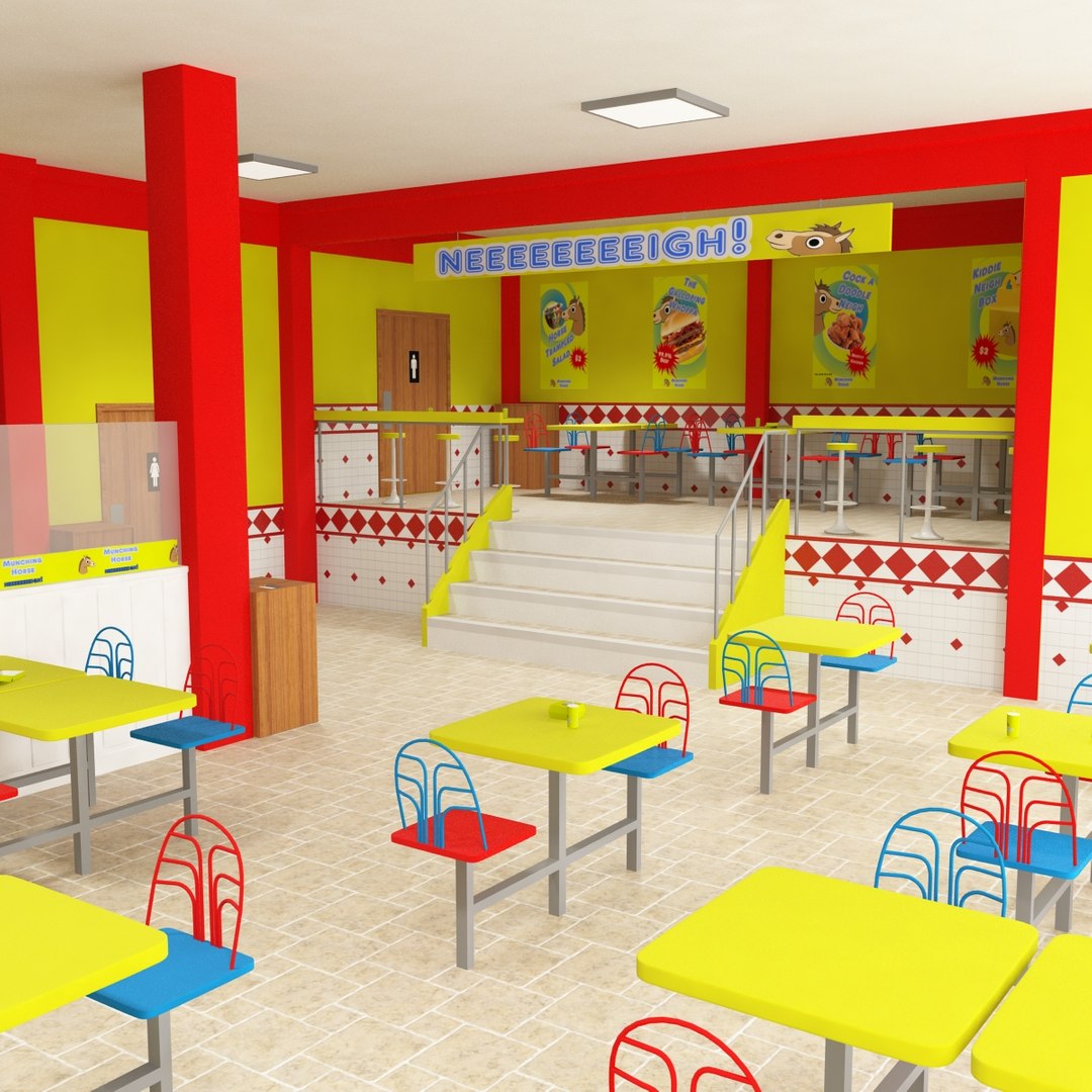 Fast Food Restaurant 3d Max