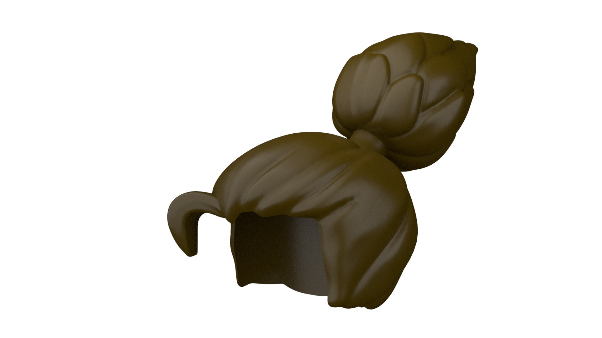 modelo 3d El cabello largo detallado de Lego Yasuo - TurboSquid 1533393
