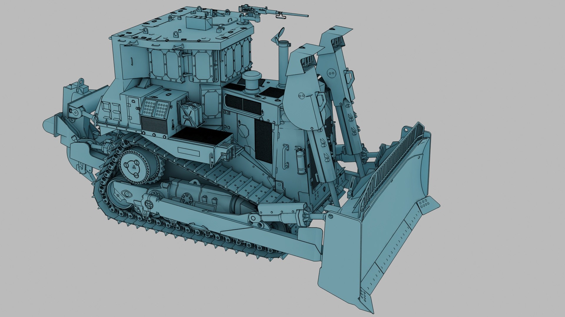 3D D9R Military Bulldozer model - TurboSquid 1759233