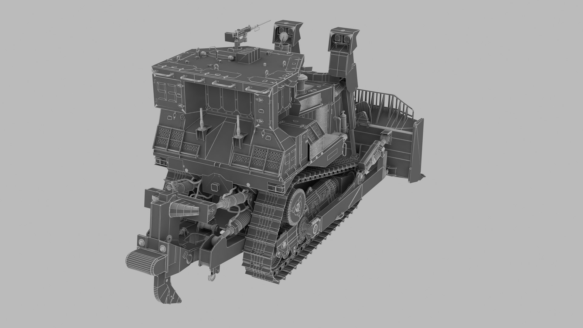 3D D9R Military Bulldozer model - TurboSquid 1759233