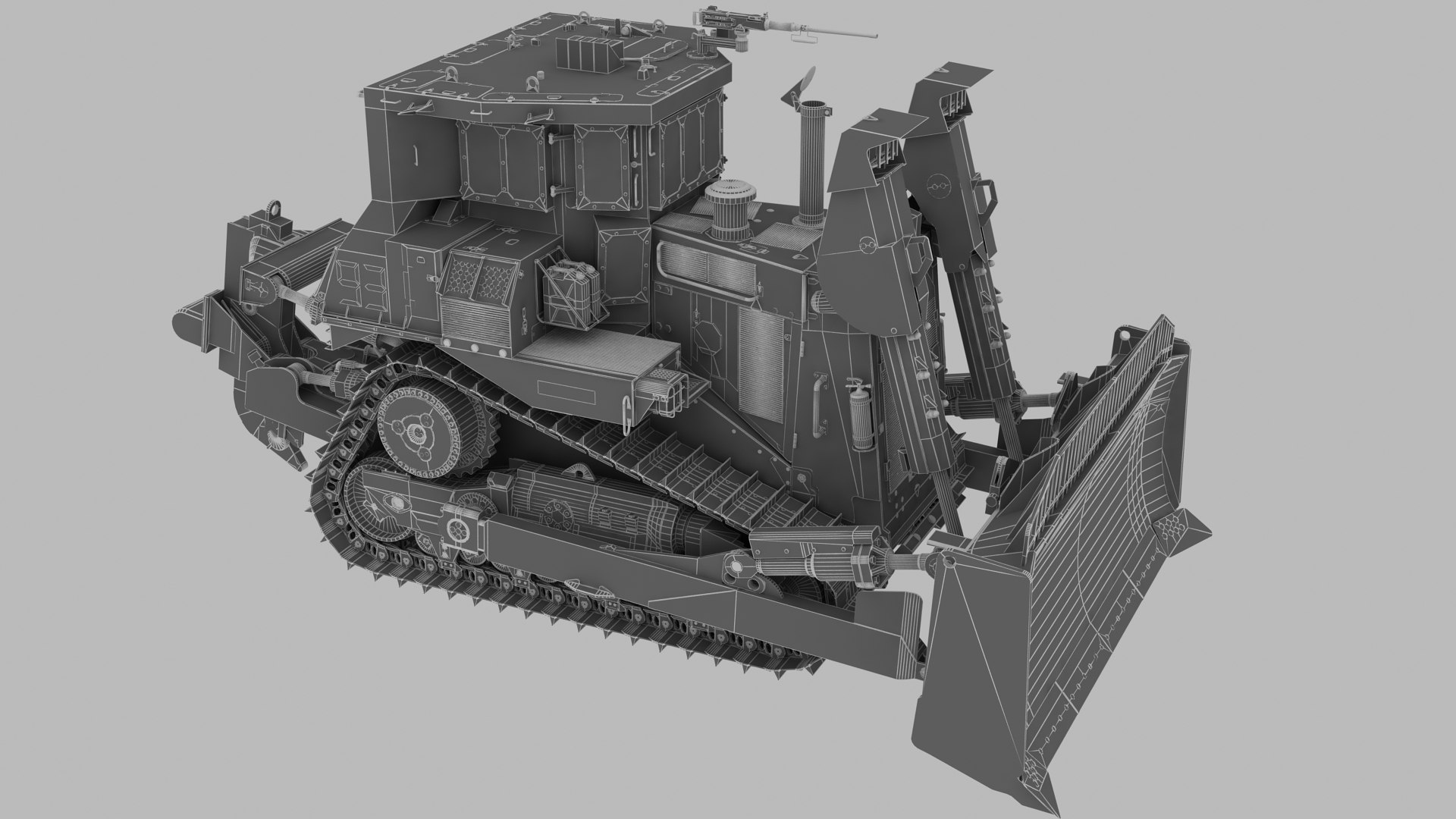 3D D9R Military Bulldozer model - TurboSquid 1759233