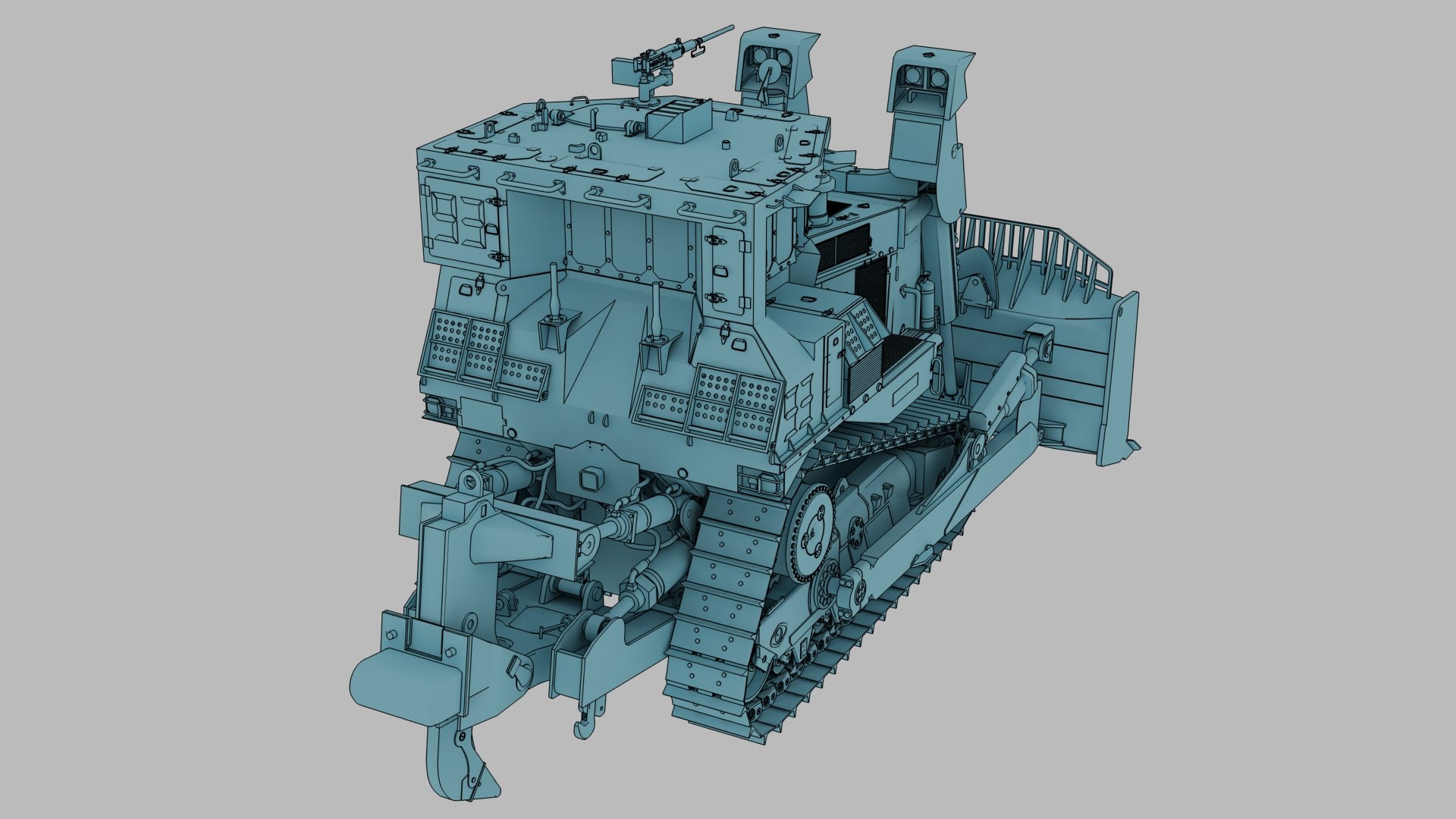3D D9R Military Bulldozer model - TurboSquid 1759233