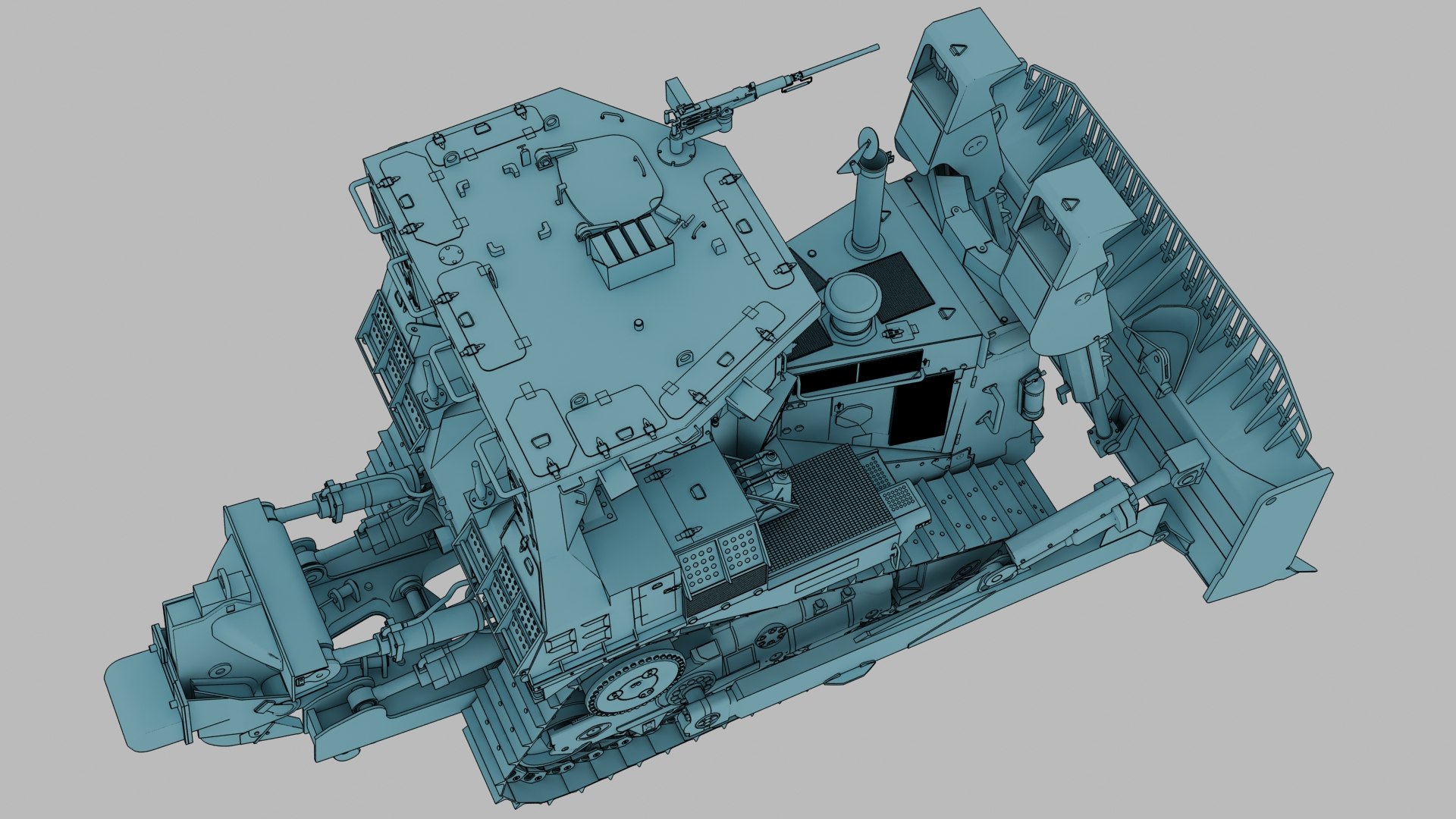 3D D9R Military Bulldozer model - TurboSquid 1759233