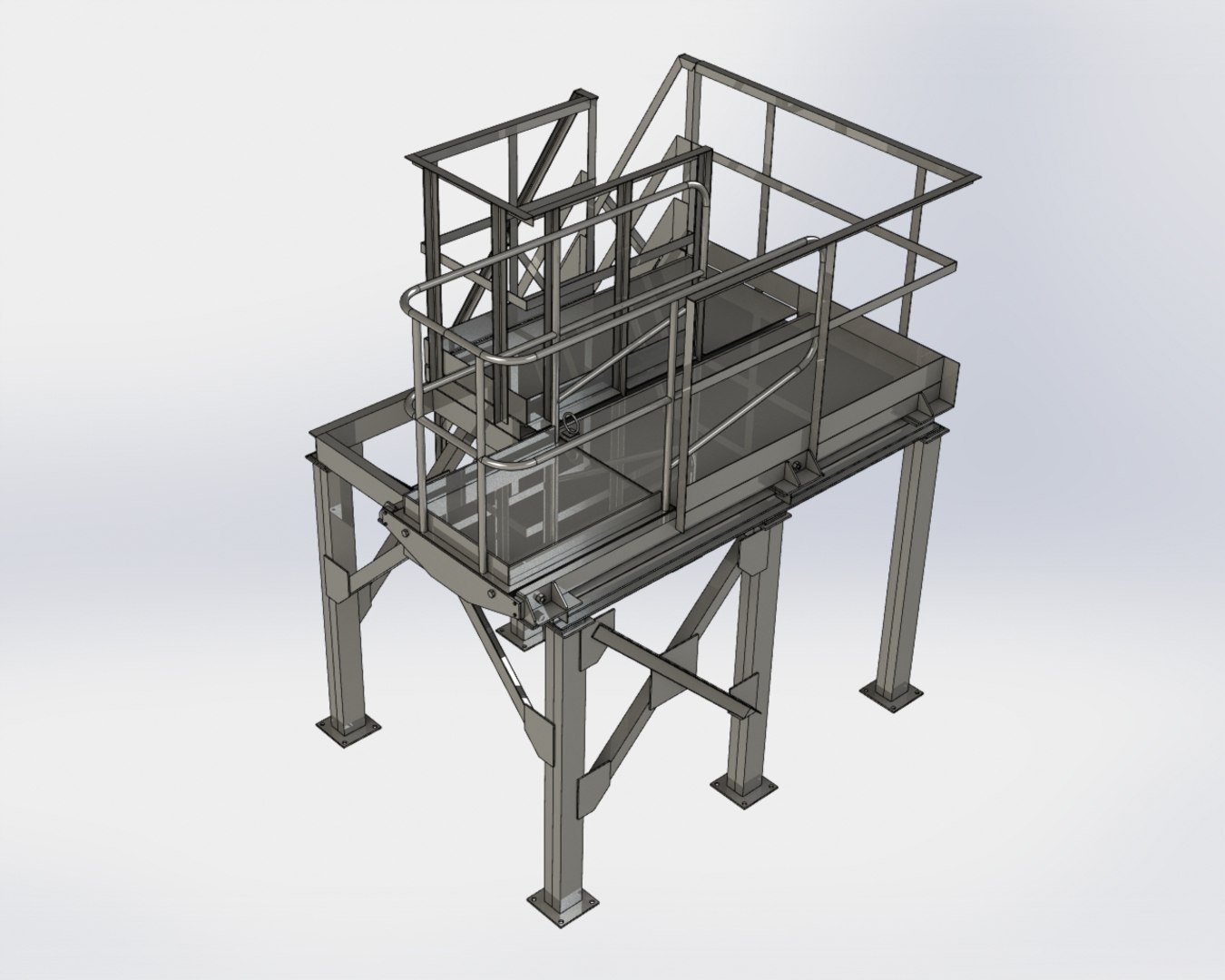 3D Industrial Steps - TurboSquid 1631201