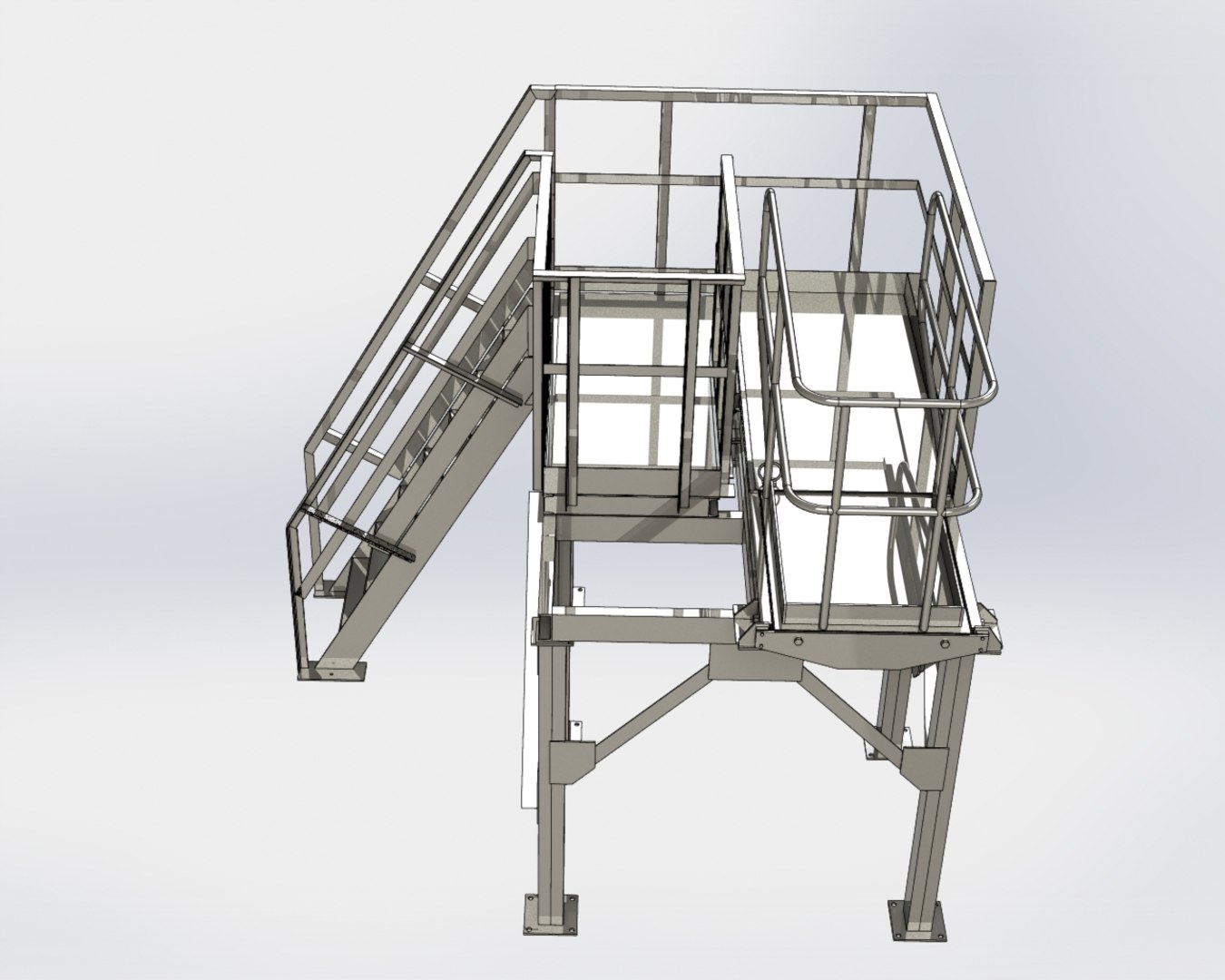 3D Industrial Steps - TurboSquid 1631201