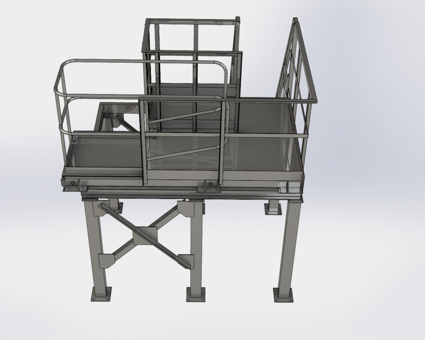 3D Industrial Steps - TurboSquid 1631201