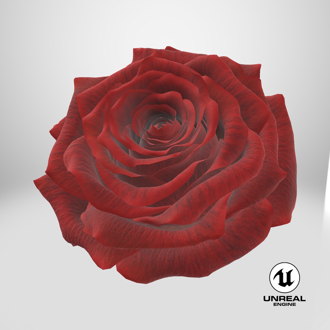 Realistic Rose 3D Model - High-Quality 4K PBR Asset 3D Model ...