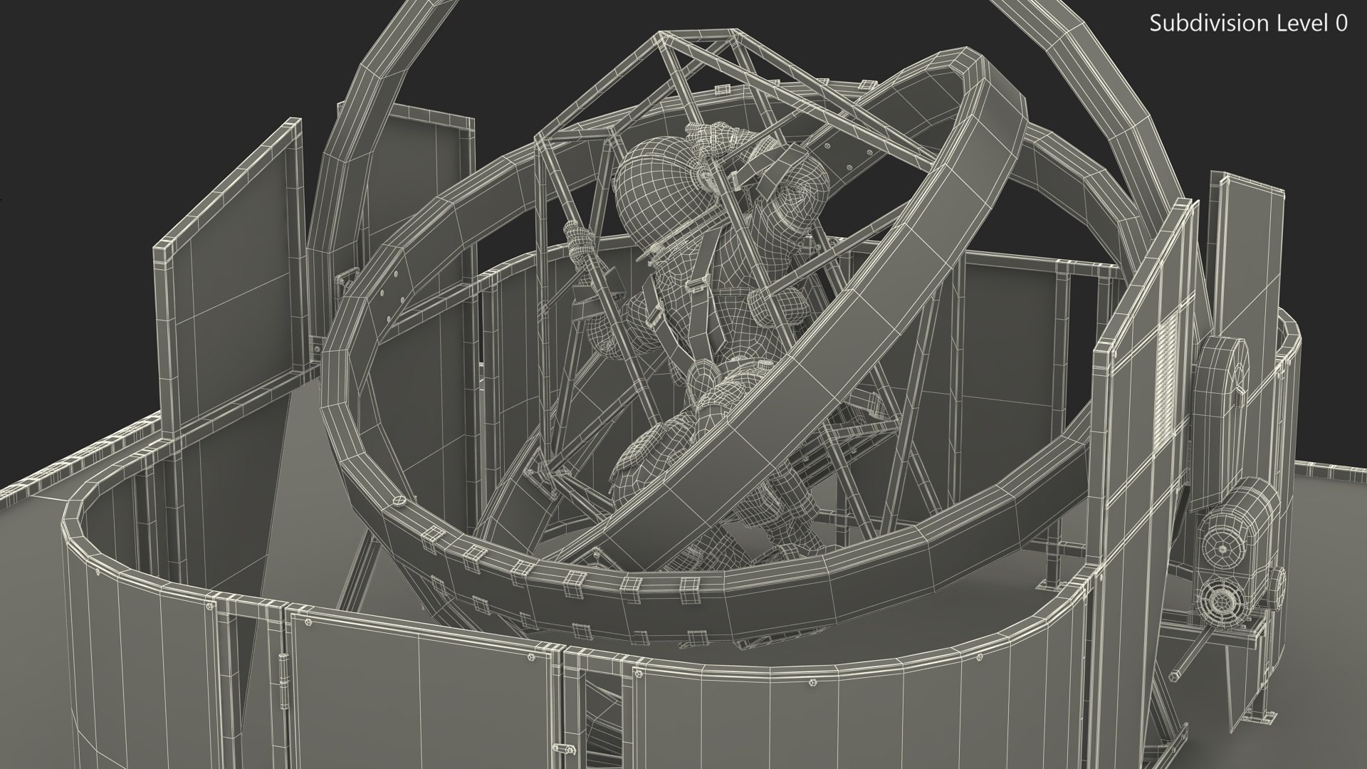 3D Astronaut NASA in Multi Axis Simulator - TurboSquid 2157761