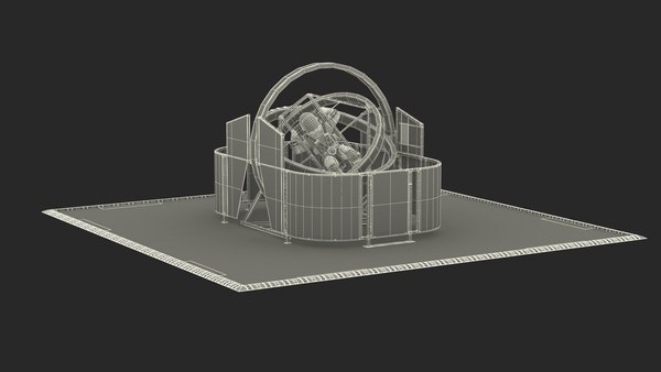 modelo 3d Astronauta de la NASA en simulador de ejes múltiples ...