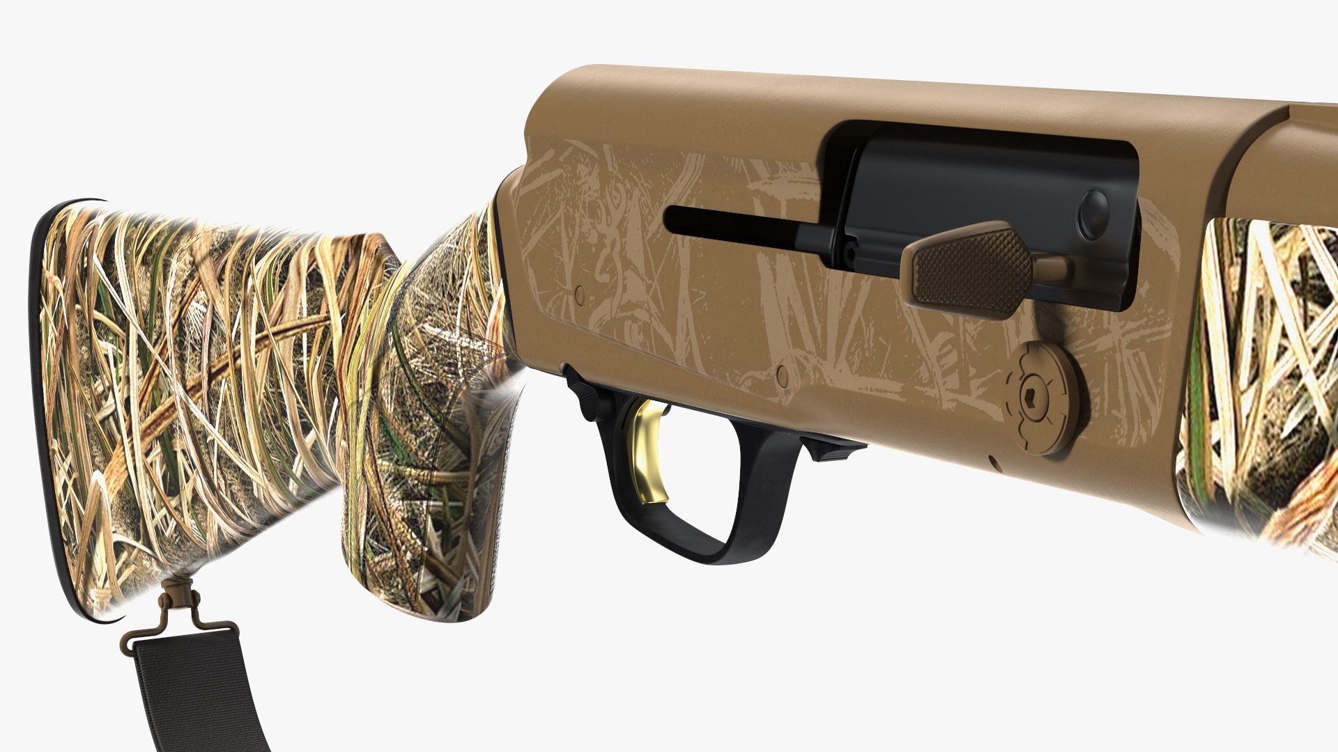 3D Hunting Shotgun Browning Wicked Wings A5 - TurboSquid 1958300