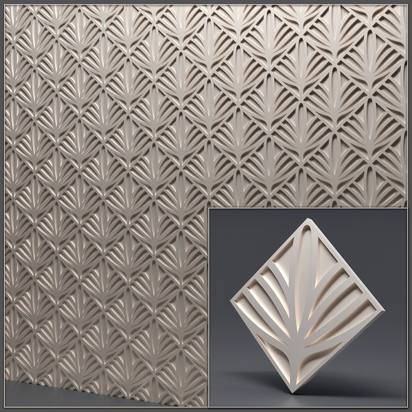 3D decorative gypsum panel - TurboSquid 1534579