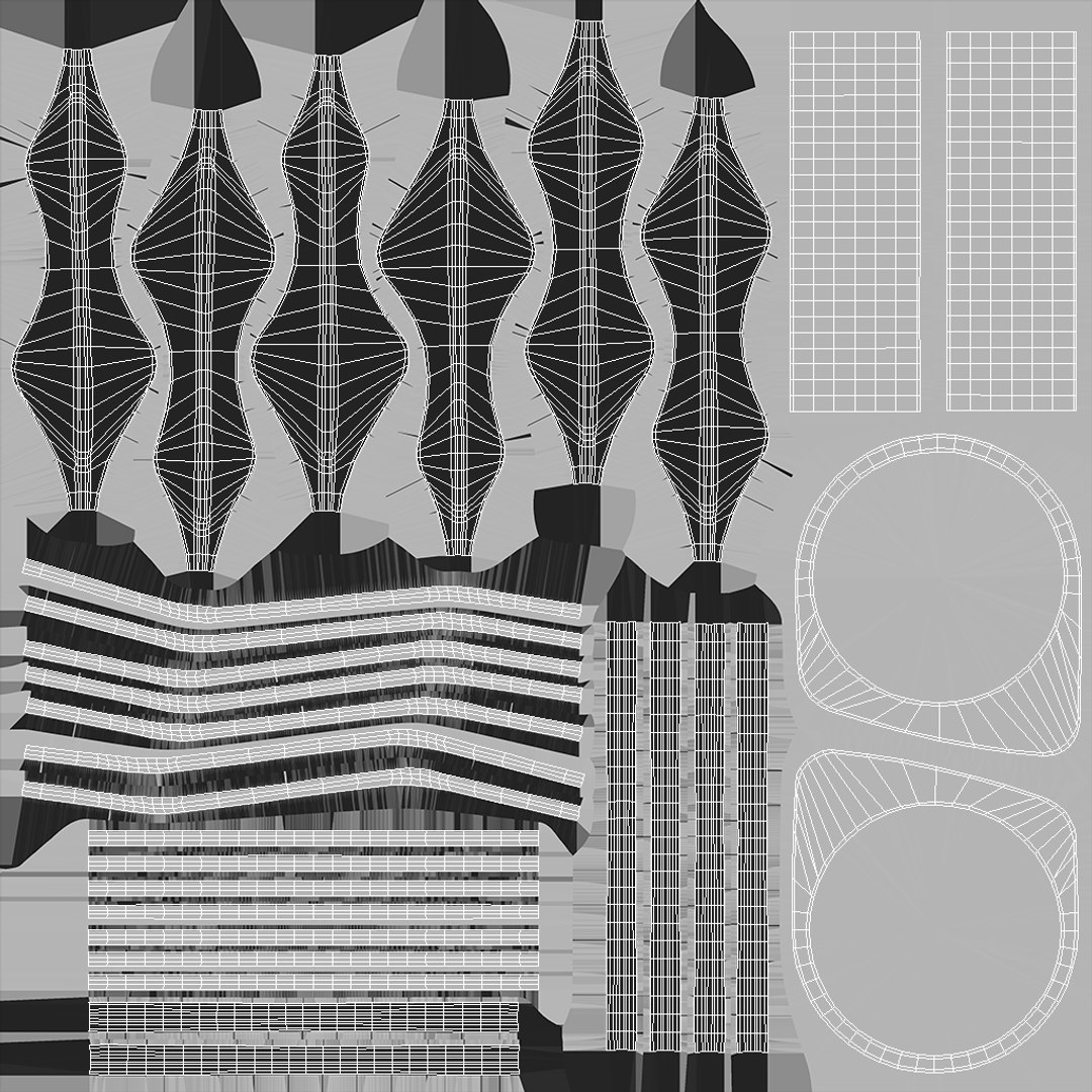 Abstract Layered Square Silver Ring 3D Model - TurboSquid 2463396