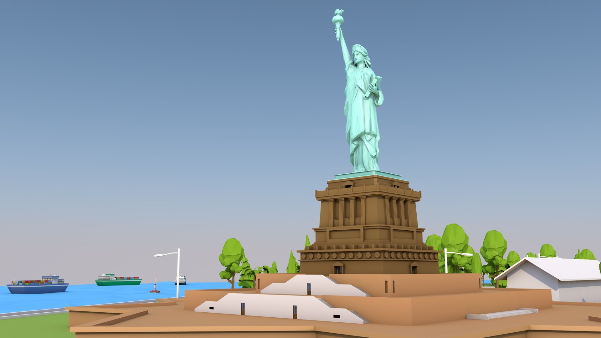 3D Trees Ship Model - TurboSquid 1560914