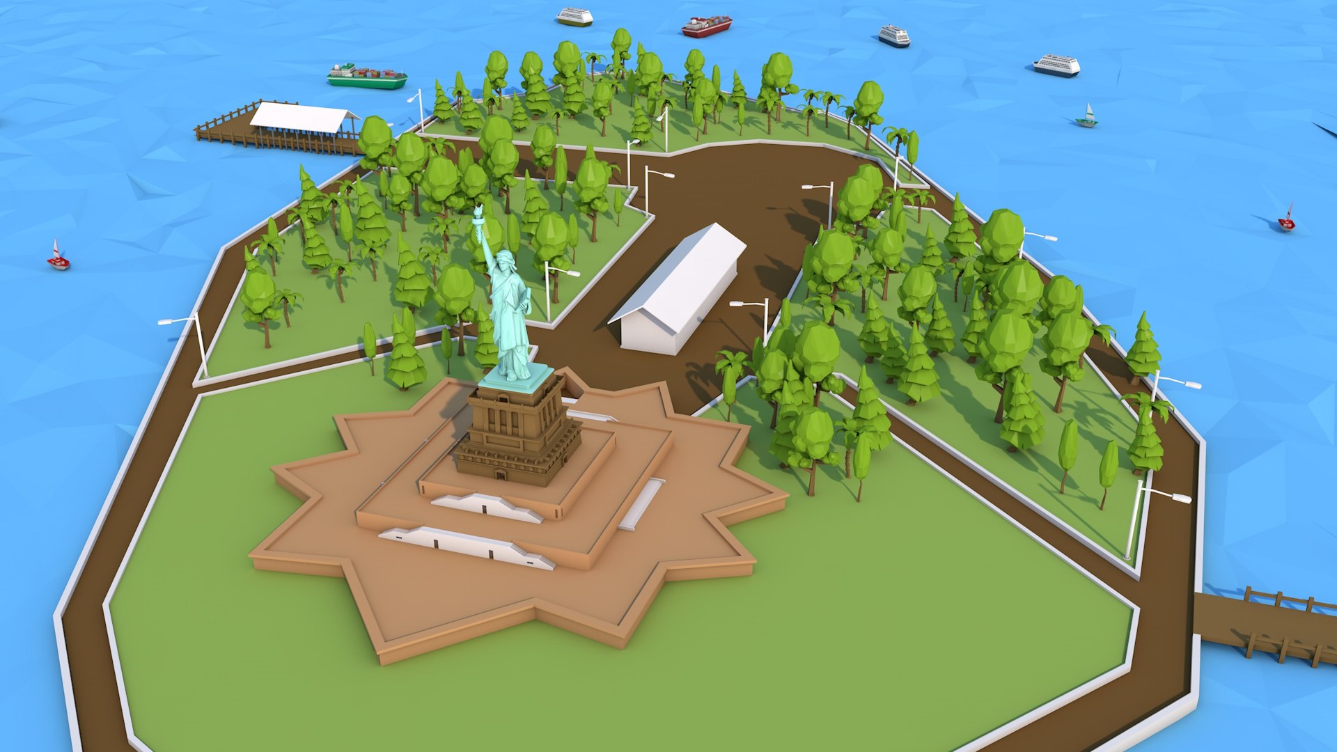 3D Trees Ship Model - TurboSquid 1560914