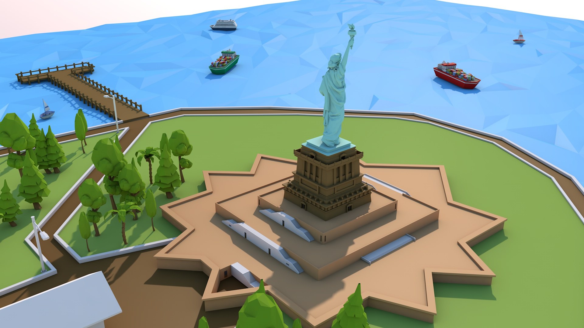 3D Trees Ship Model - TurboSquid 1560914