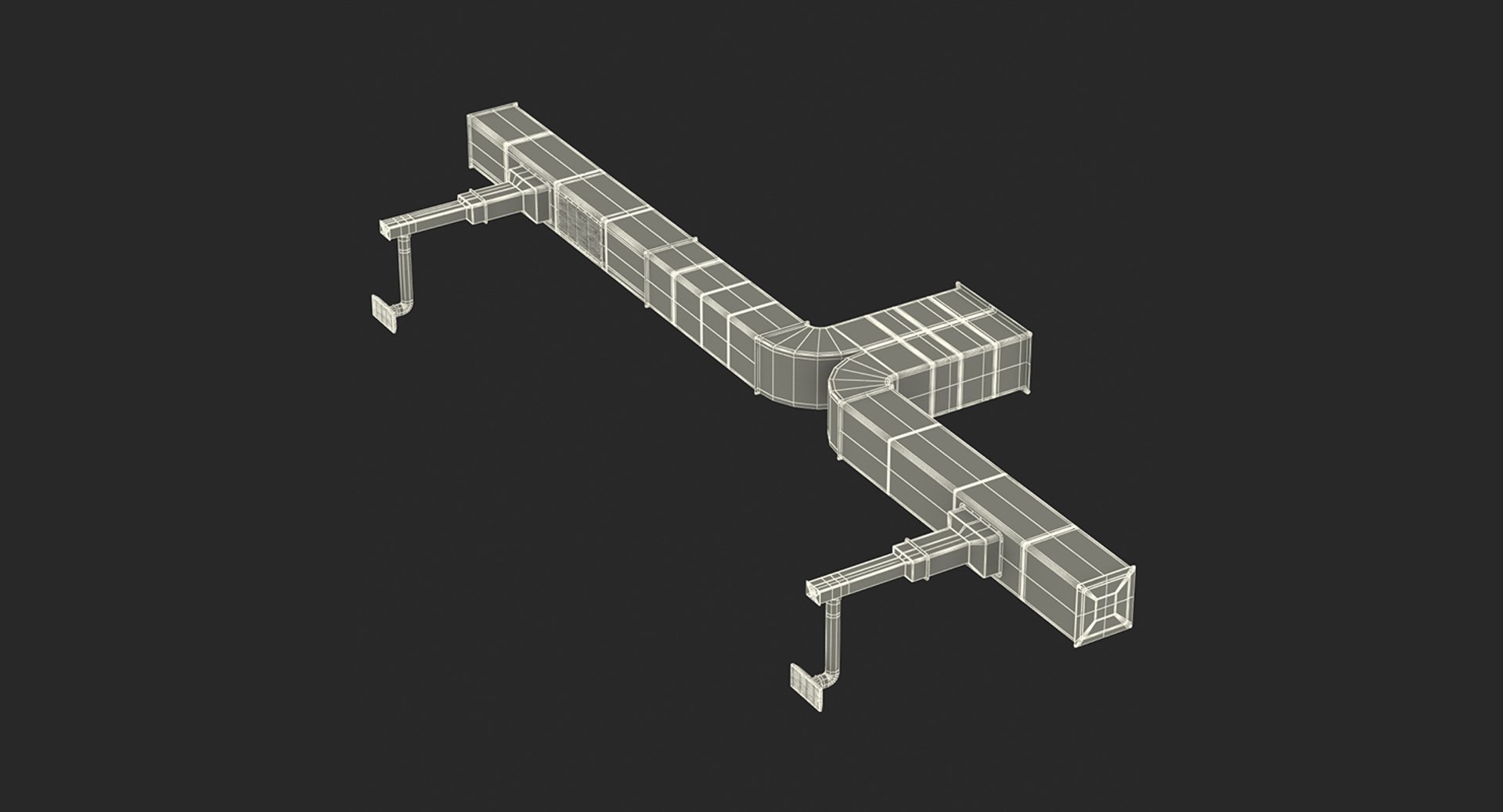 3D Air Conditioning Ductings Model - TurboSquid 1690750