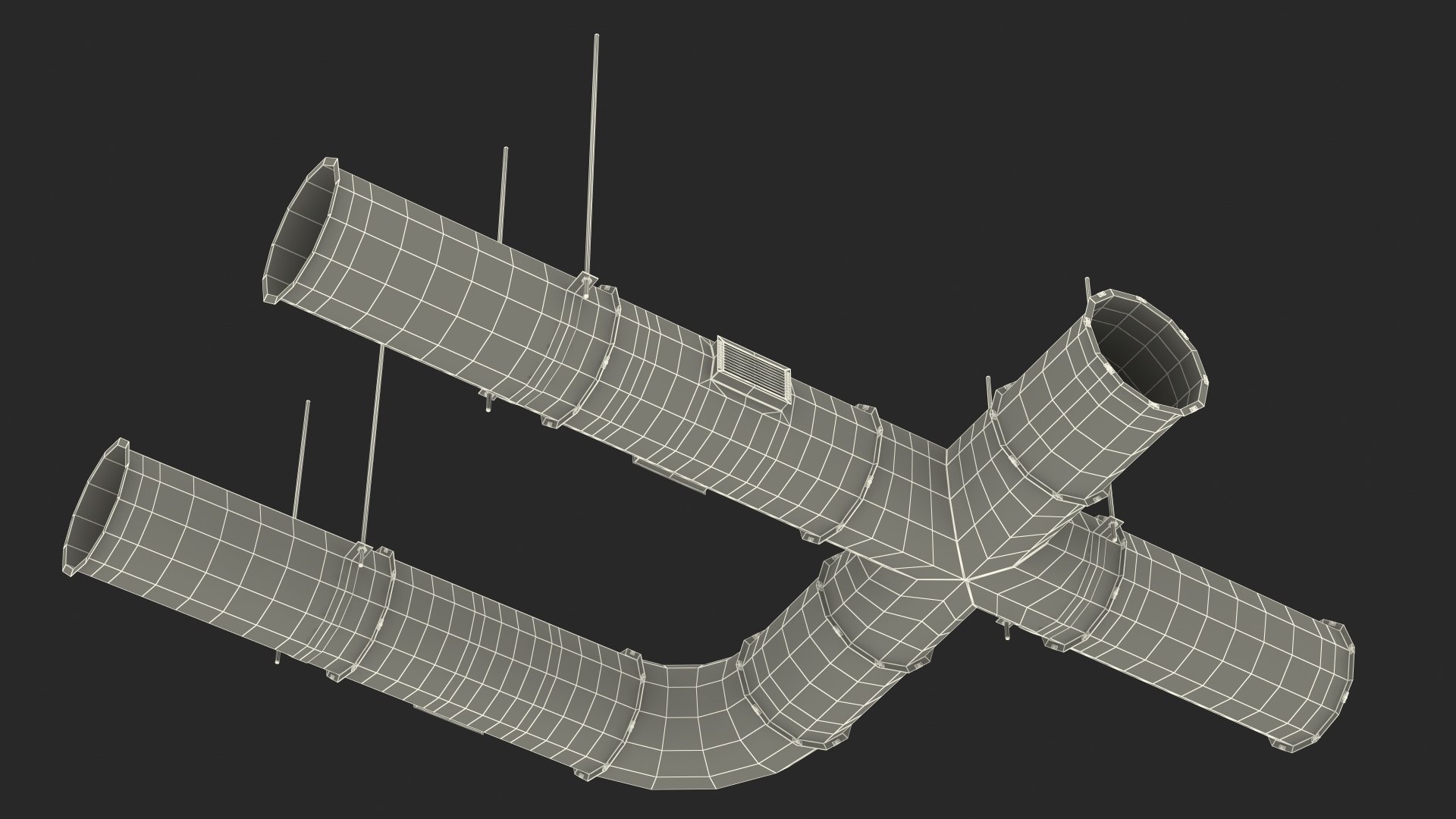 3D Air Conditioning Ductings Model - TurboSquid 1690750