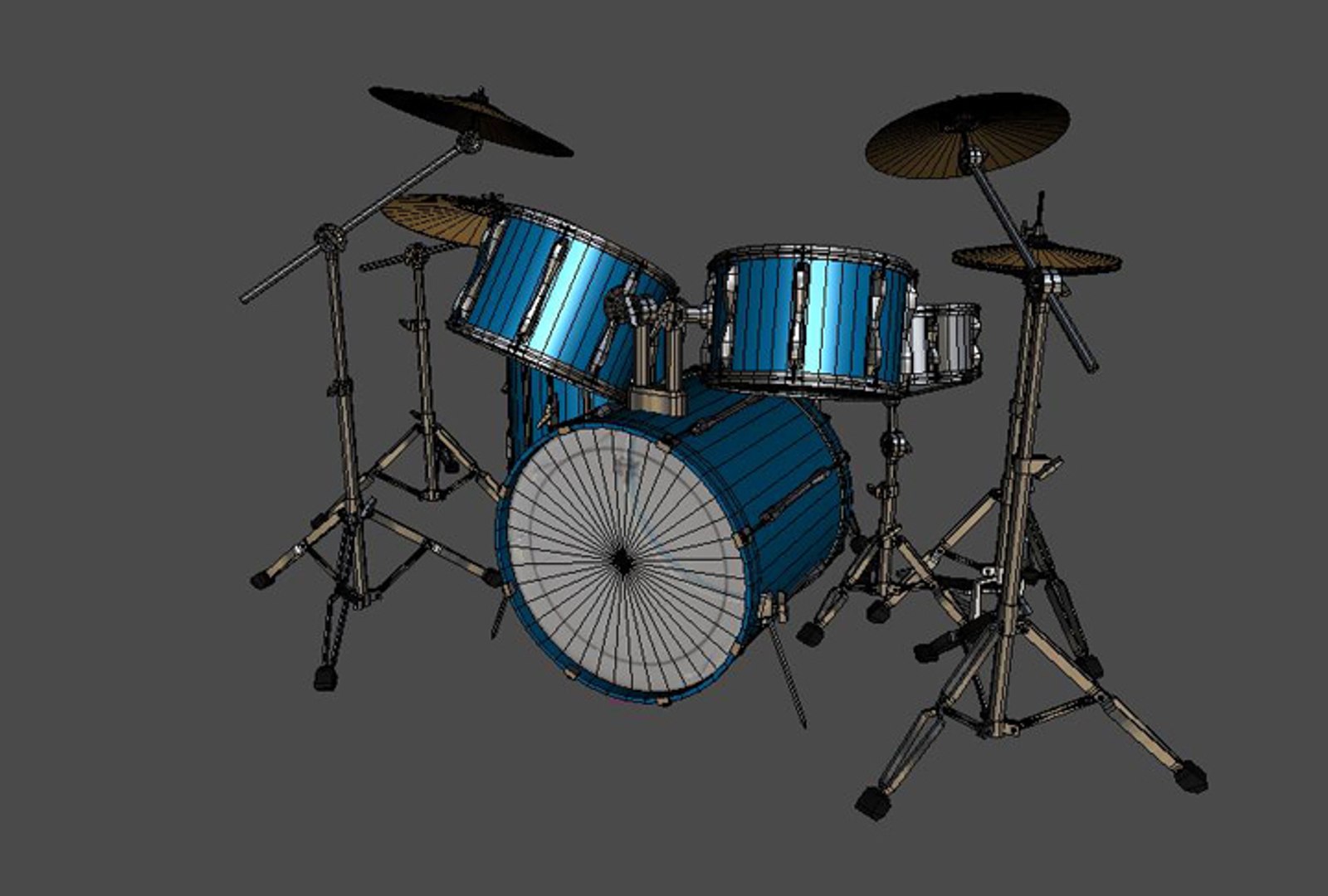 3d Drum Kit Model